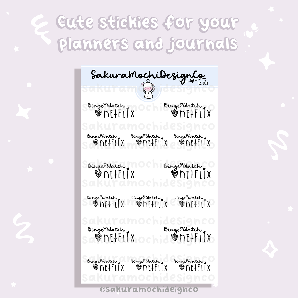 Doodle Script | Binge Watch Netflix – S A K U R A ♡ M O C H I