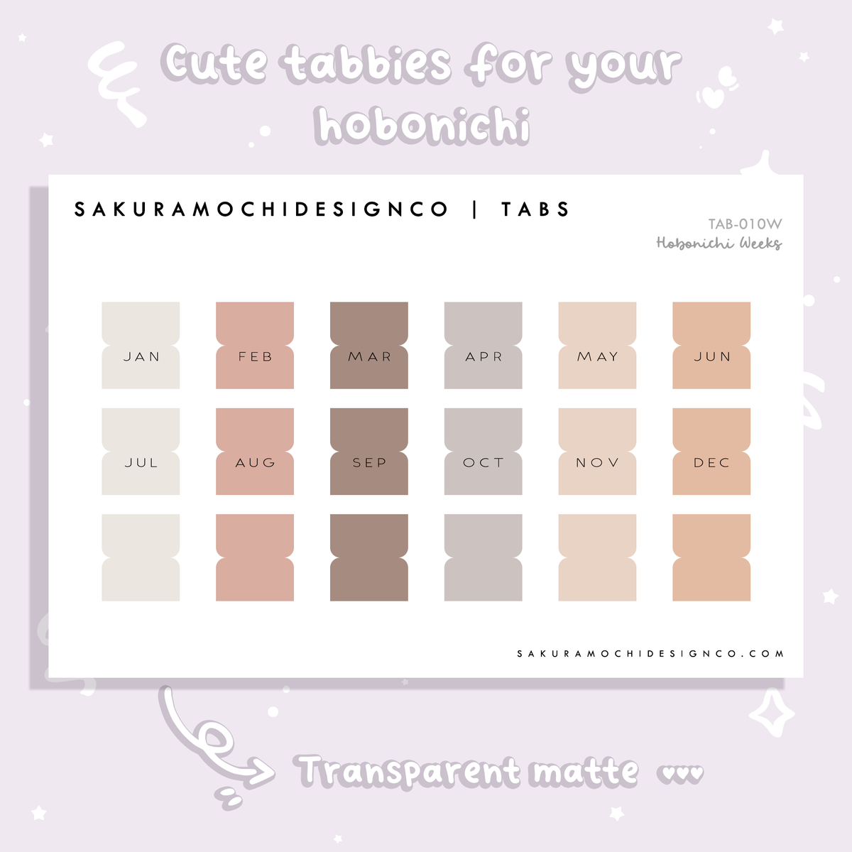 [Hobo Weeks] Milk Tea - Transparent – S A K U R A ♡ M O C H I